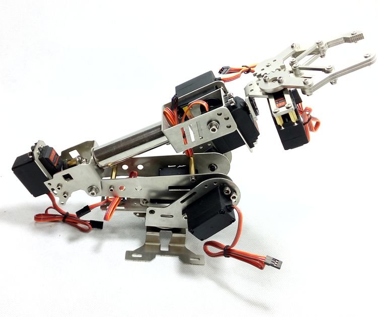 Stainless Steel 6 DoF Metal Robot Arm from Smaring on Tindie