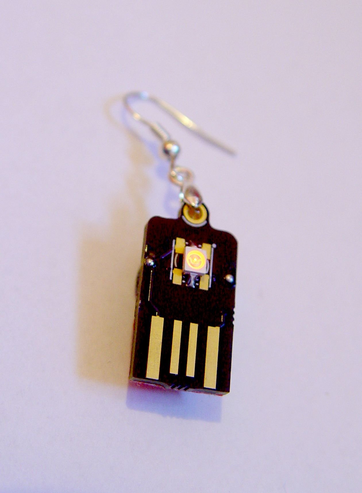 USB supercapacitor Led Earrings from bobricius on Tindie