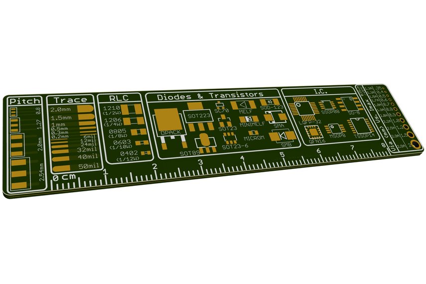 The Ultimate PCB ruler from sinzu on Tindie