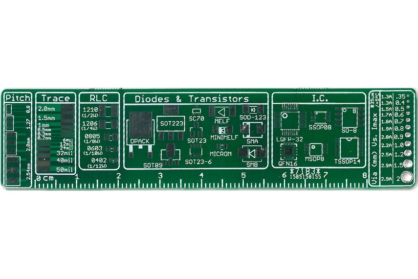 The Ultimate PCB ruler from sinzu on Tindie