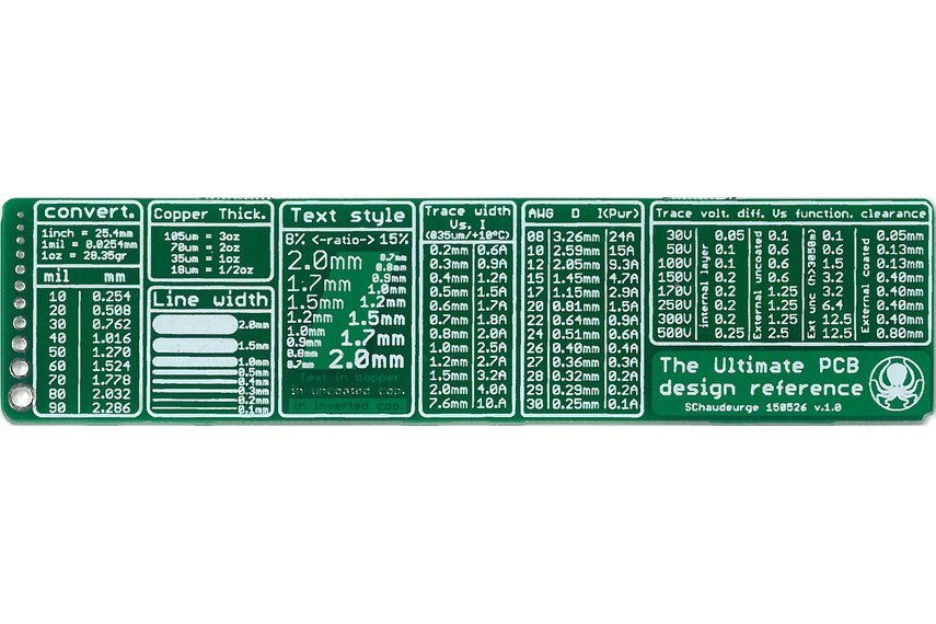 The Ultimate PCB ruler from sinzu on Tindie