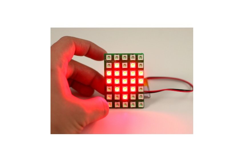 Chainable Color LED Matrix 5x7 (WS2812) from Rayshobby on Tindie
