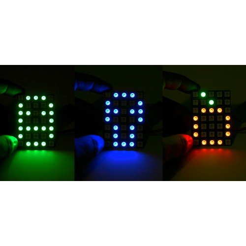 Chainable Color LED Matrix 5x7 (WS2812) from Rayshobby on Tindie