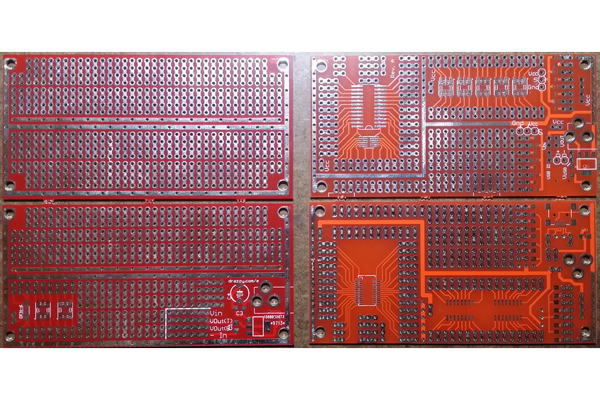 2" x 4" Prototyping/Project boards from DrAzzy on Tindie