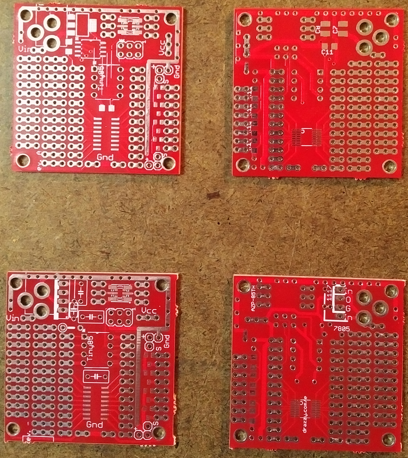 ATtiny85 Project Board from DrAzzy on Tindie