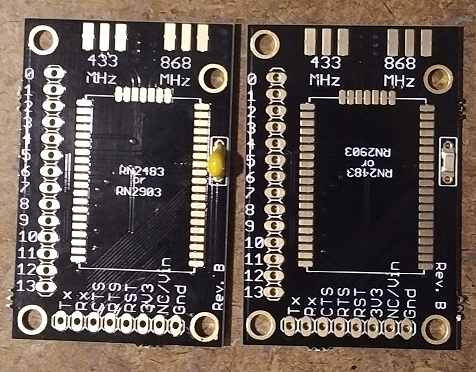 RN2483 breakout (bare board) from DrAzzy on Tindie