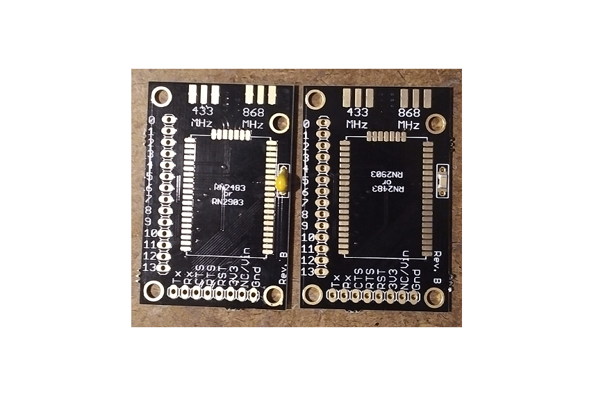RN2483 breakout (bare board) from DrAzzy on Tindie