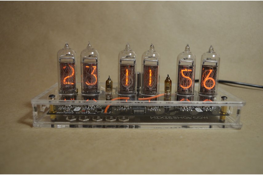 IN-14 Nixie Tube Clock Transparent Enclosure from petro_vodopyan on Tindie