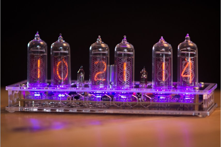 IN-14 Nixie Tube Clock Transparent Enclosure from petro_vodopyan on Tindie