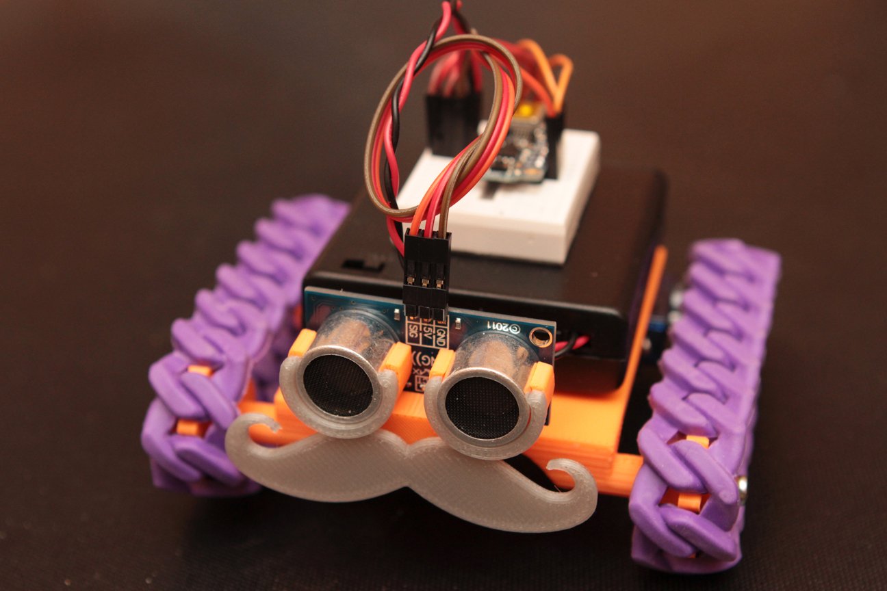 Red Rover (3D printed micro rover) from rwinscot on Tindie