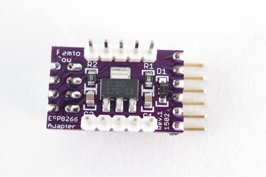 ESP8266 FTDI and breadboard adapter with 3.3V reg. from FemtoCow on Tindie
