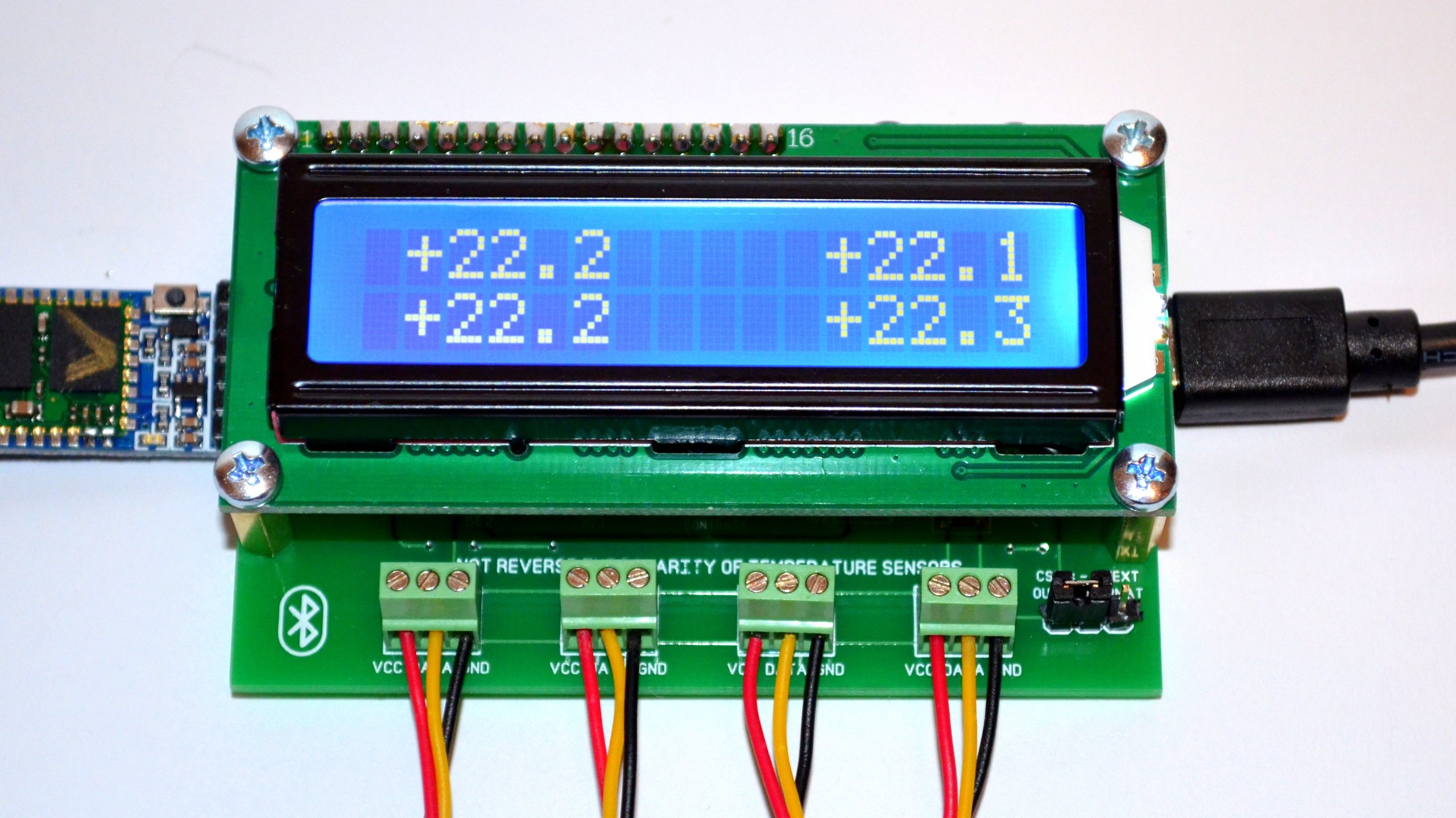 4CH Temperature Logger Arduino Bluetooth from bugrovs2012 on Tindie