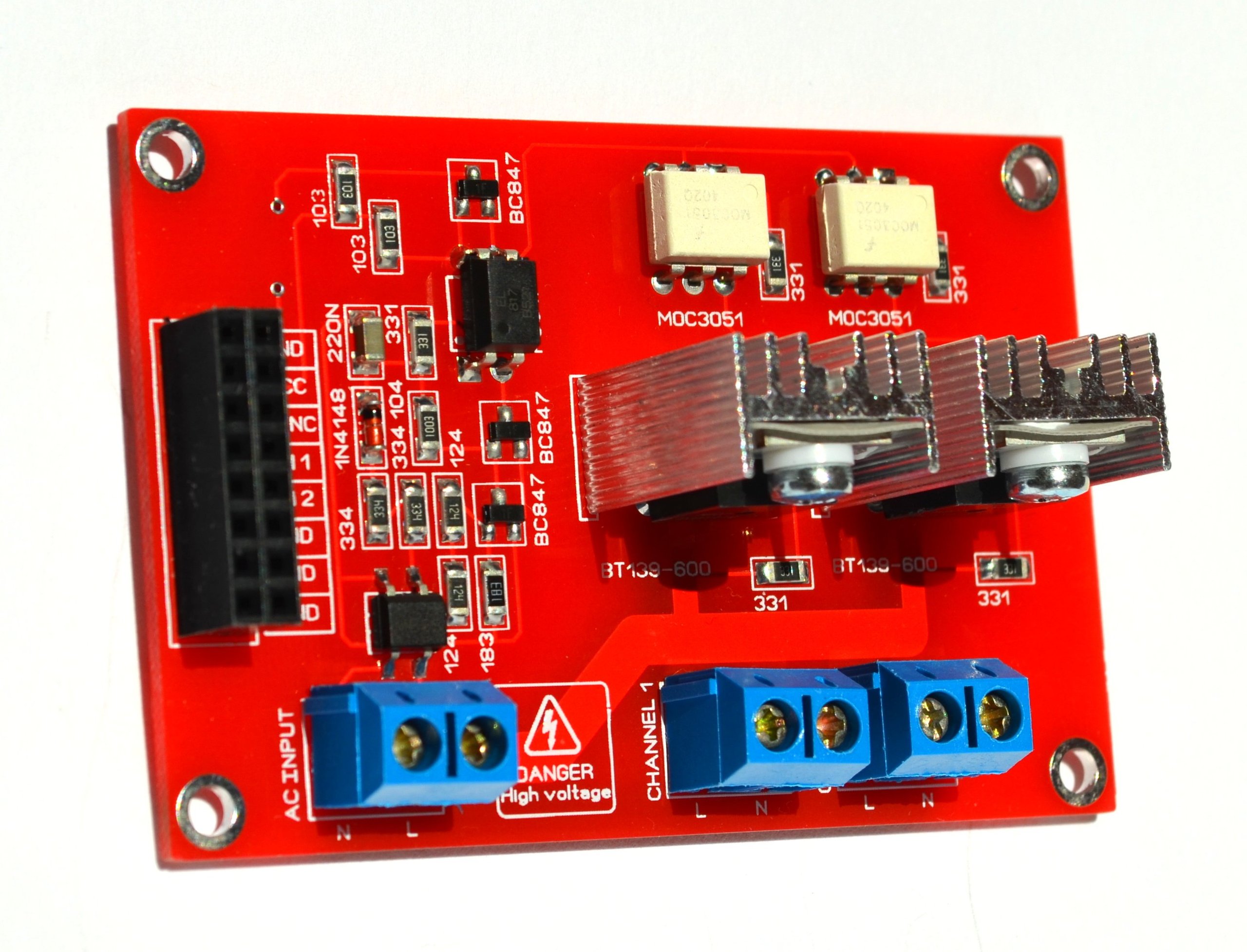 2ch Ac Dimmer Module Controller Board From Bugrovs2012 On Tindie