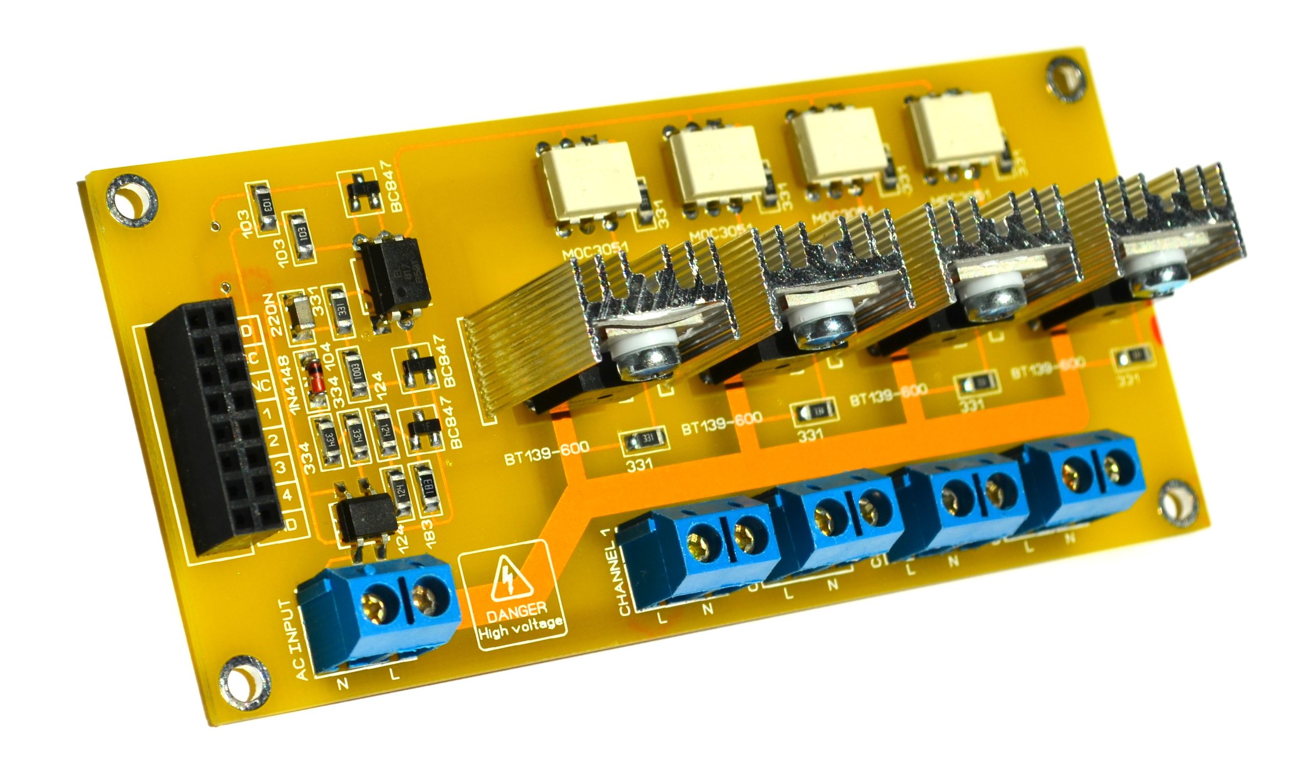 4ch Ac Dimmer Module Controller Board From Bugrovs2012 On Tindie