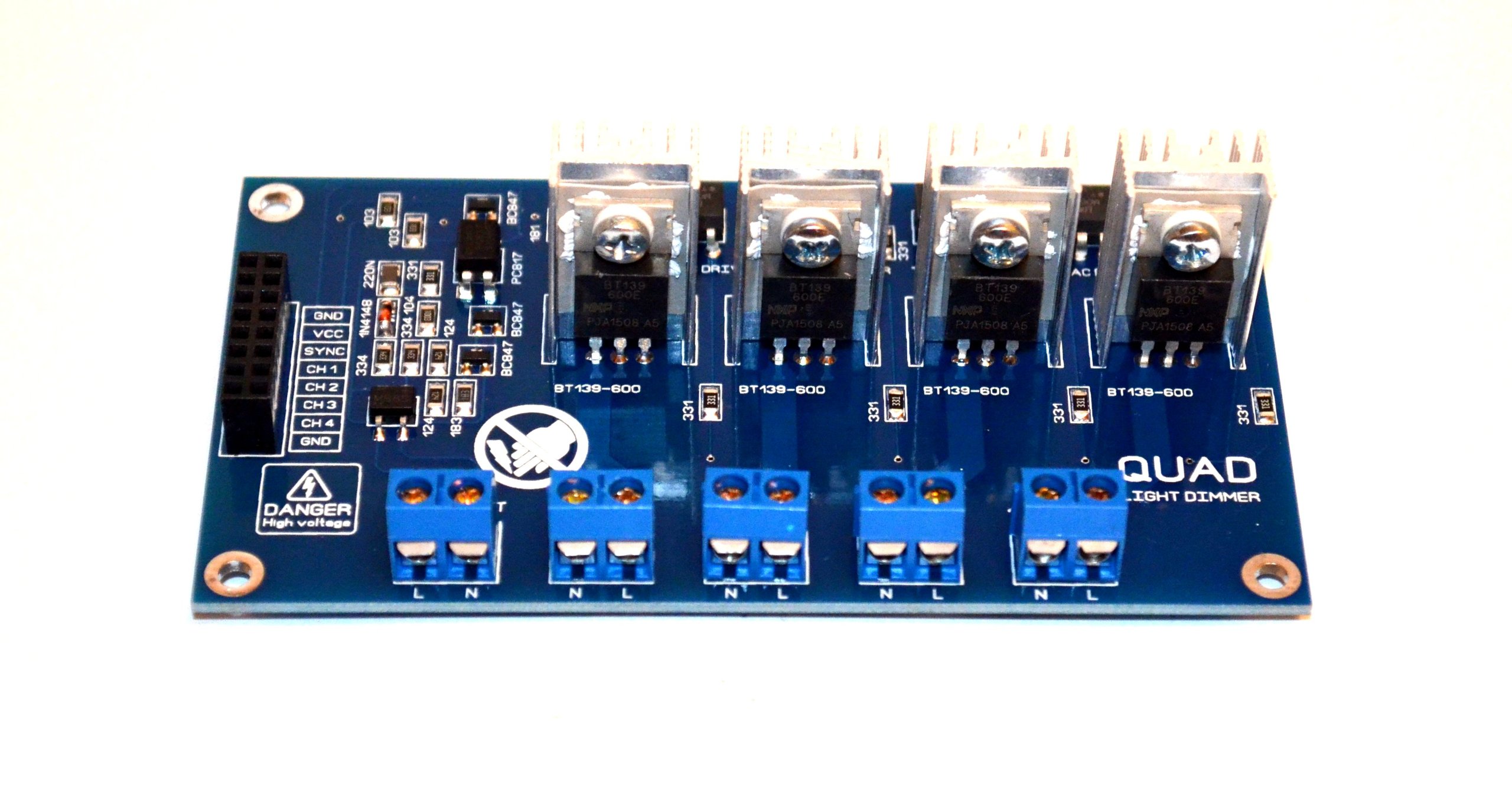 4CH AC LED Light Dimmer V2 Module Controller Board from bugrovs2012 on ...