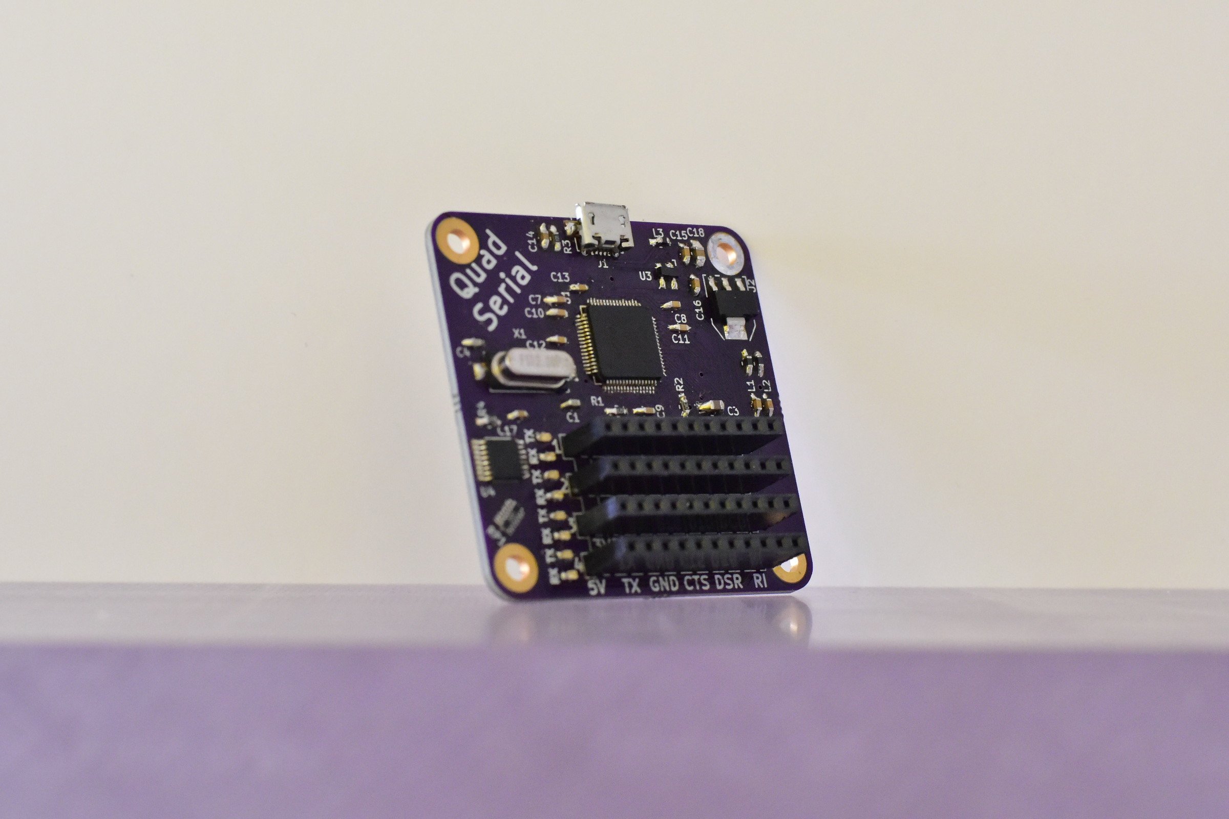 Quad Serial Breakout from jamesfowkes on Tindie
