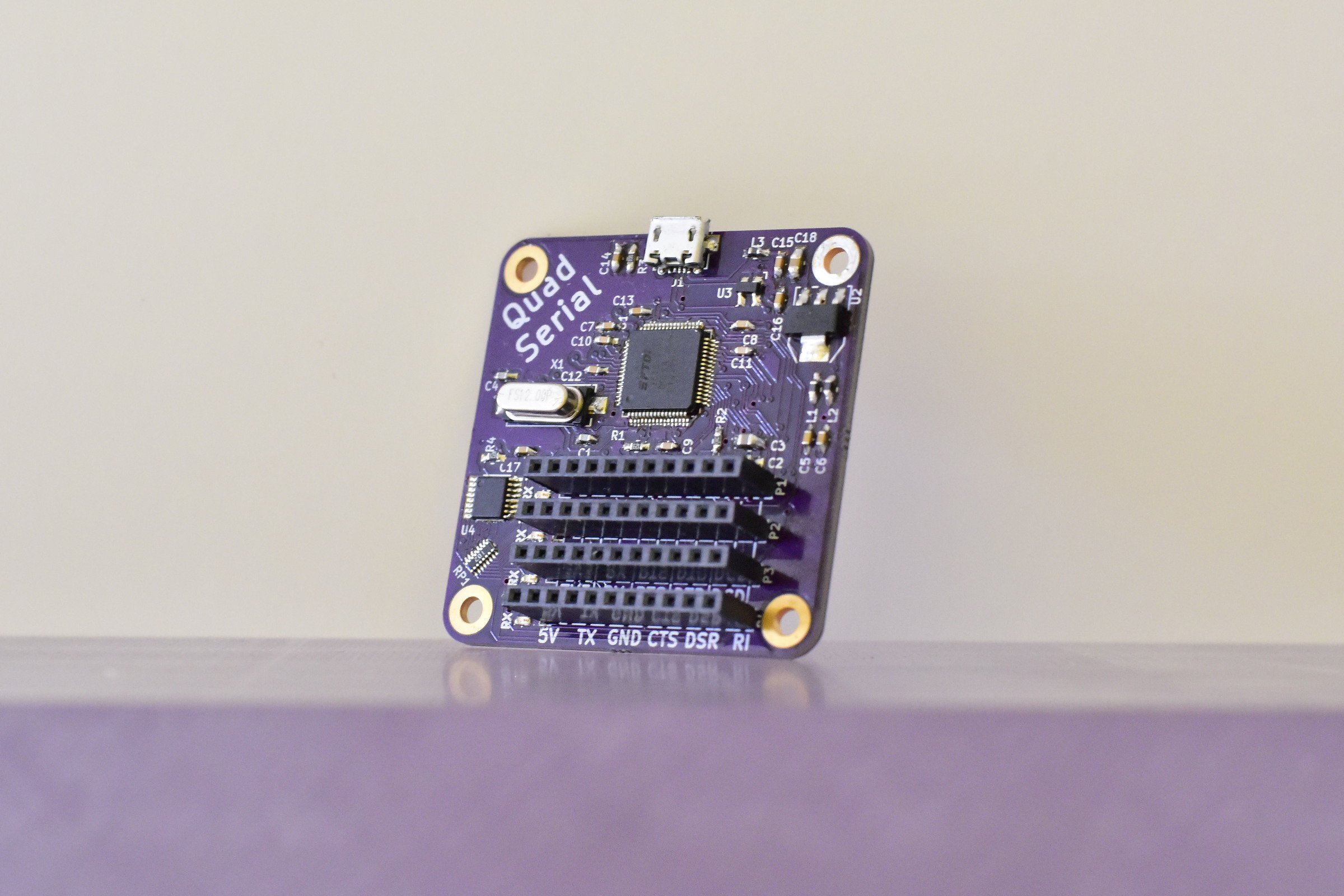 Quad Serial Breakout from jamesfowkes on Tindie