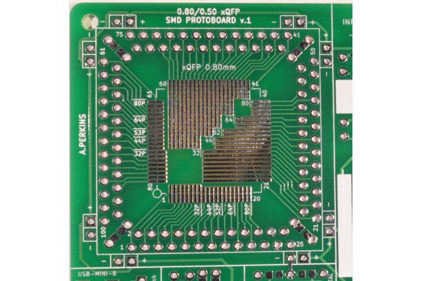 SMD Prototyping Board for Micro Controllers from snikrepmada on Tindie