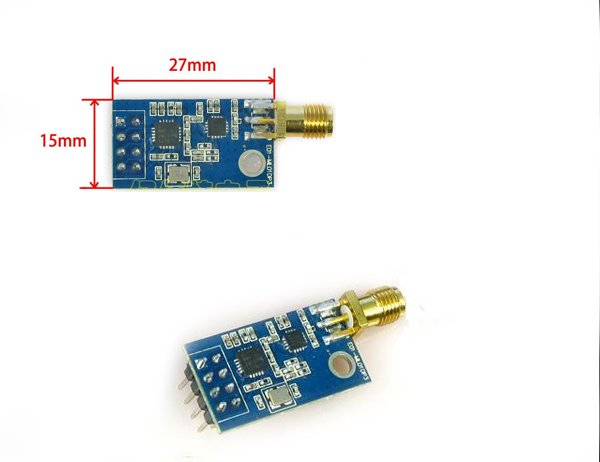 2pc 1100M 2.4GHz wireless transceiver module from exlene on Tindie