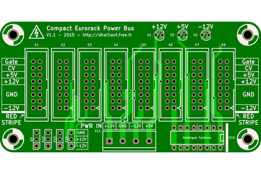 Eurorack Compact Power Bus from dhaillant on Tindie