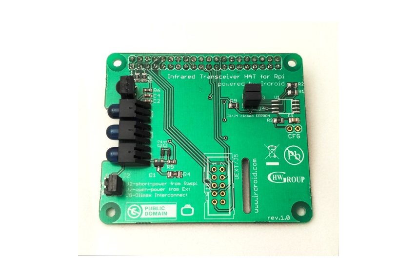 Irdroid-Rpi Infrared Transceiver for Raspberry Pi from irdroid on Tindie