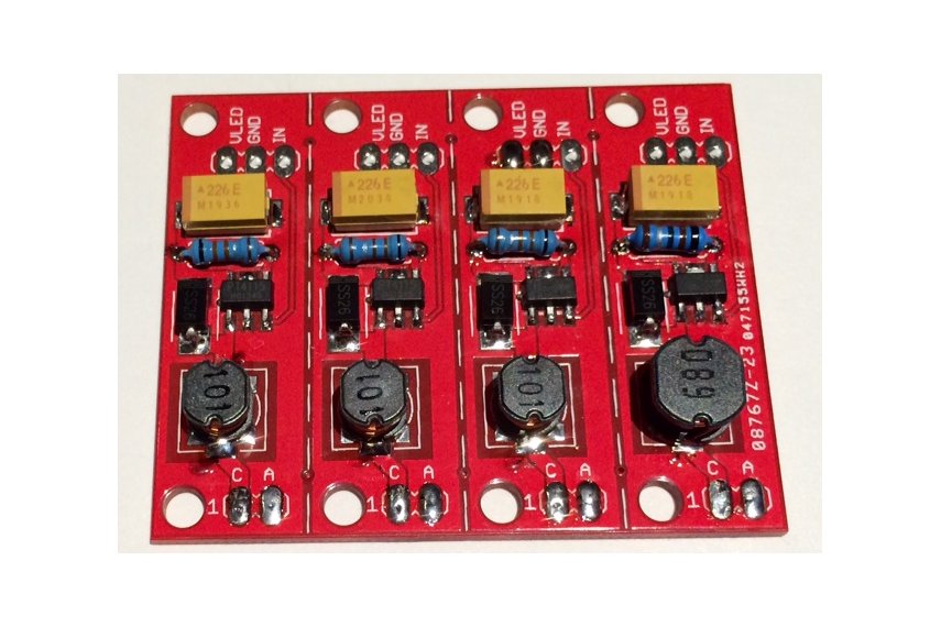 4 Channel Constant Current LED driver (PCB) from RobG on Tindie