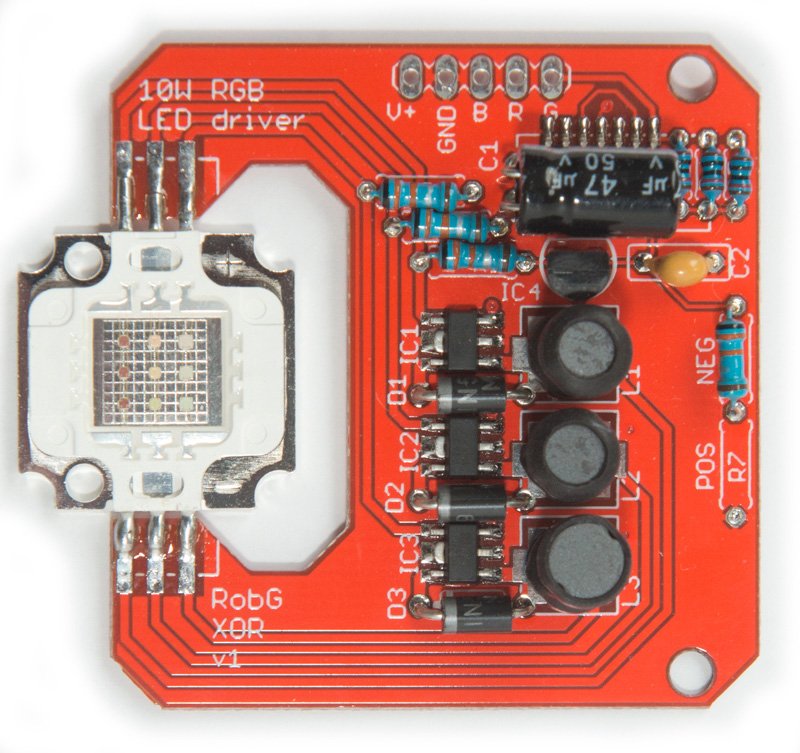 10W RGB flood light kit (dumb RGB) from RobG on Tindie