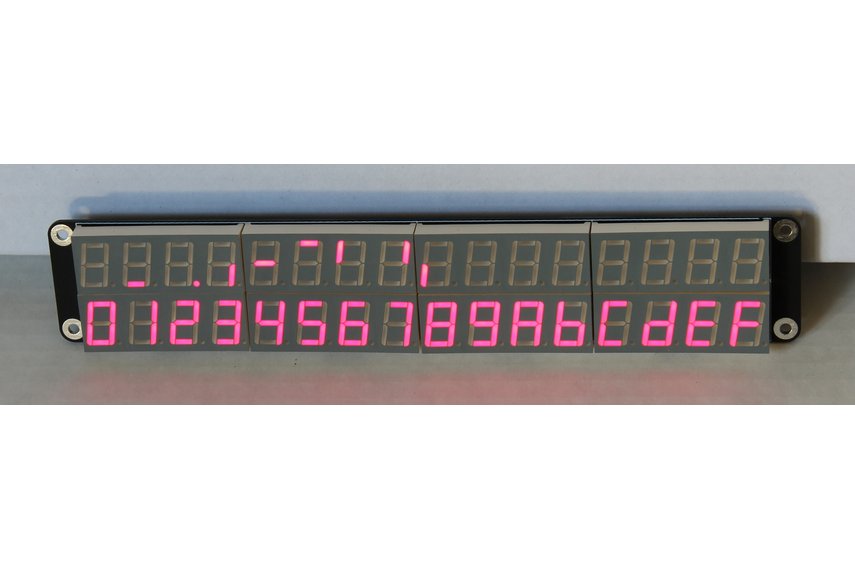 32x 7+1 Segment Display Panel from Carbon on Tindie