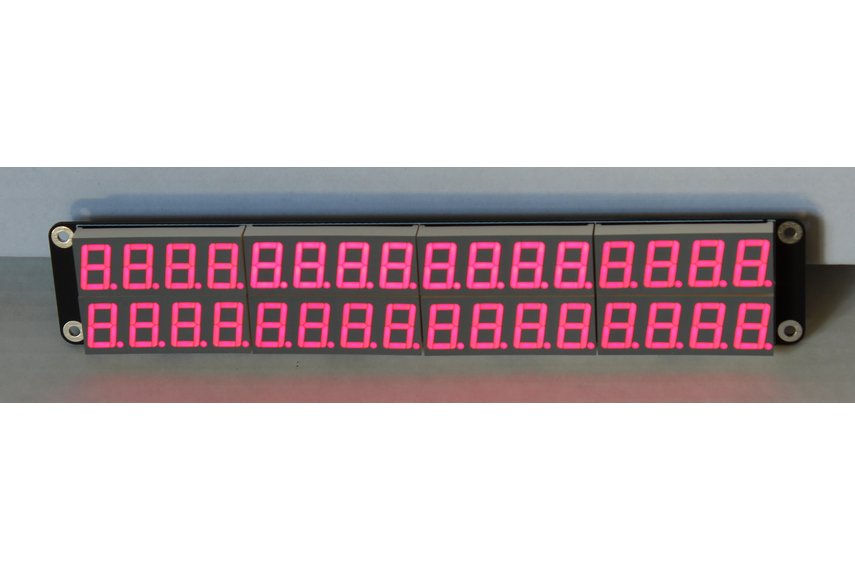 32x 7+1 Segment Display Panel from Carbon on Tindie