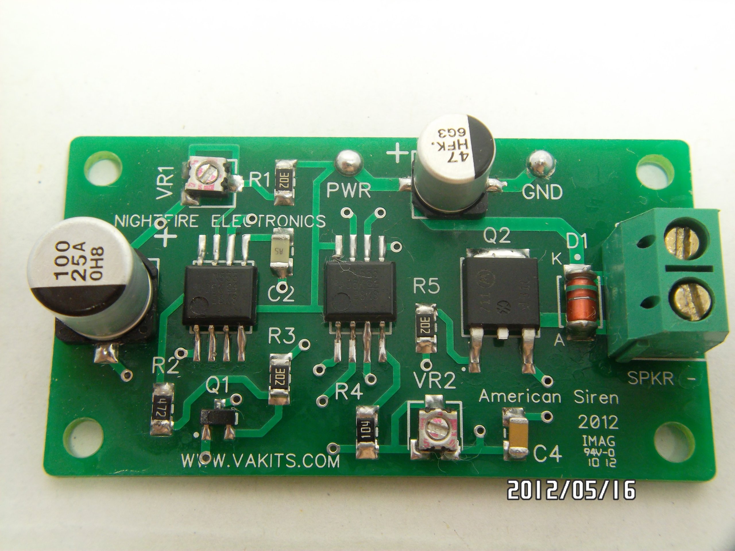 SMT American Police Siren Kit (#2184) from nfceramics on Tindie