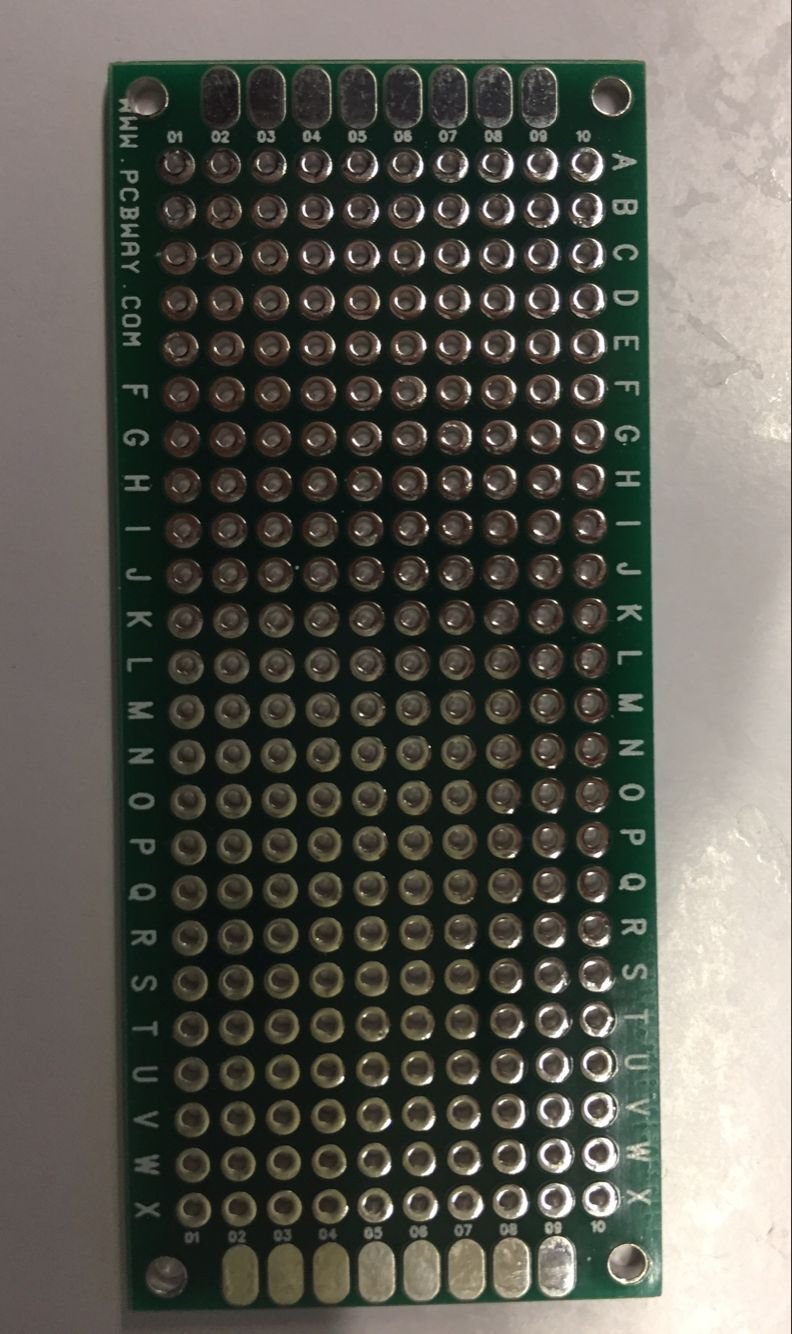 Double-sided prototyping board - 30x70mm from PCBWay on Tindie