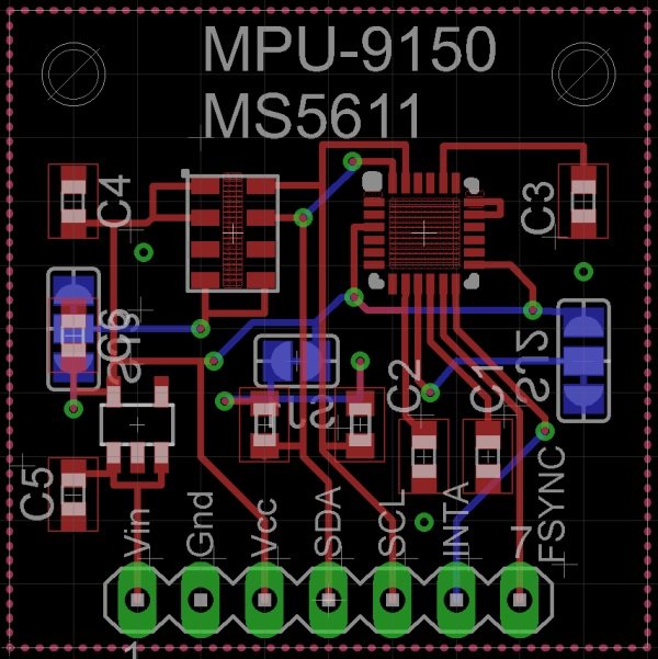 MPU-9150 / MS5611 Breakout Board from Bigshades92 on Tindie