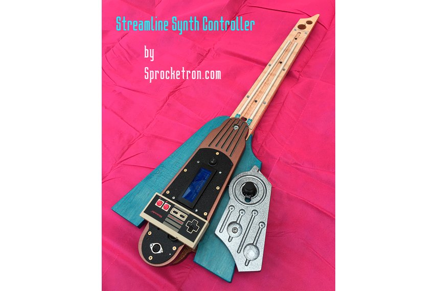 Guitar MIDI Synth Controller from sprocketron on Tindie