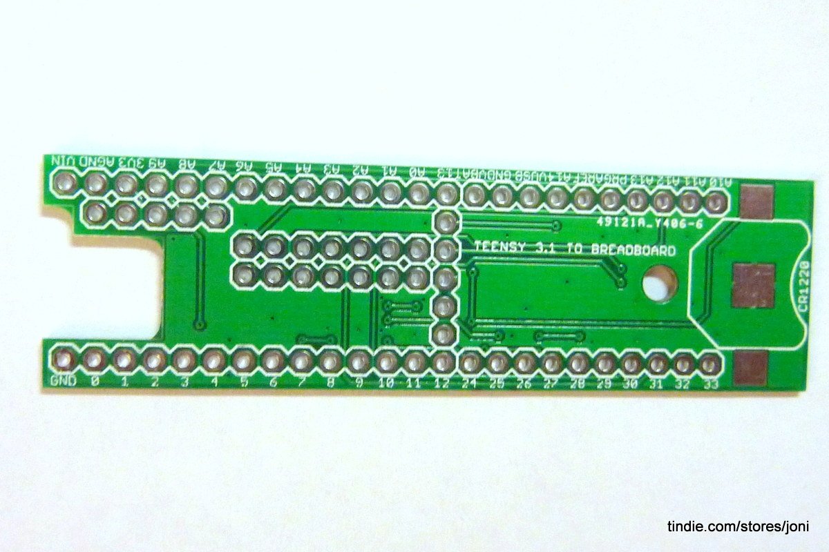 Teensy 3.1 to dip/breadboard pcb w/ RTC support from joni on Tindie